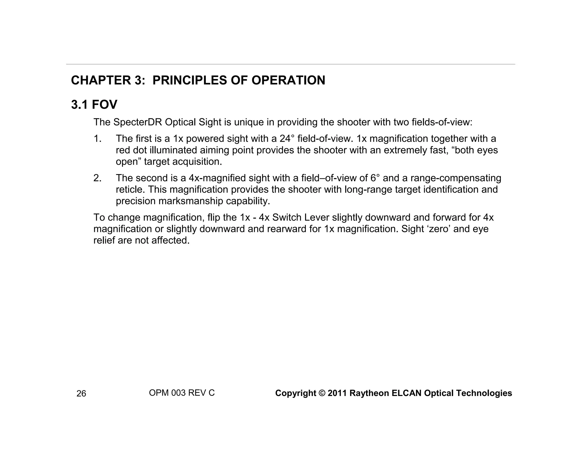 Instruction Manual | Elcan Specter DR 1-4x32 Riflescope | Optics Trade ...