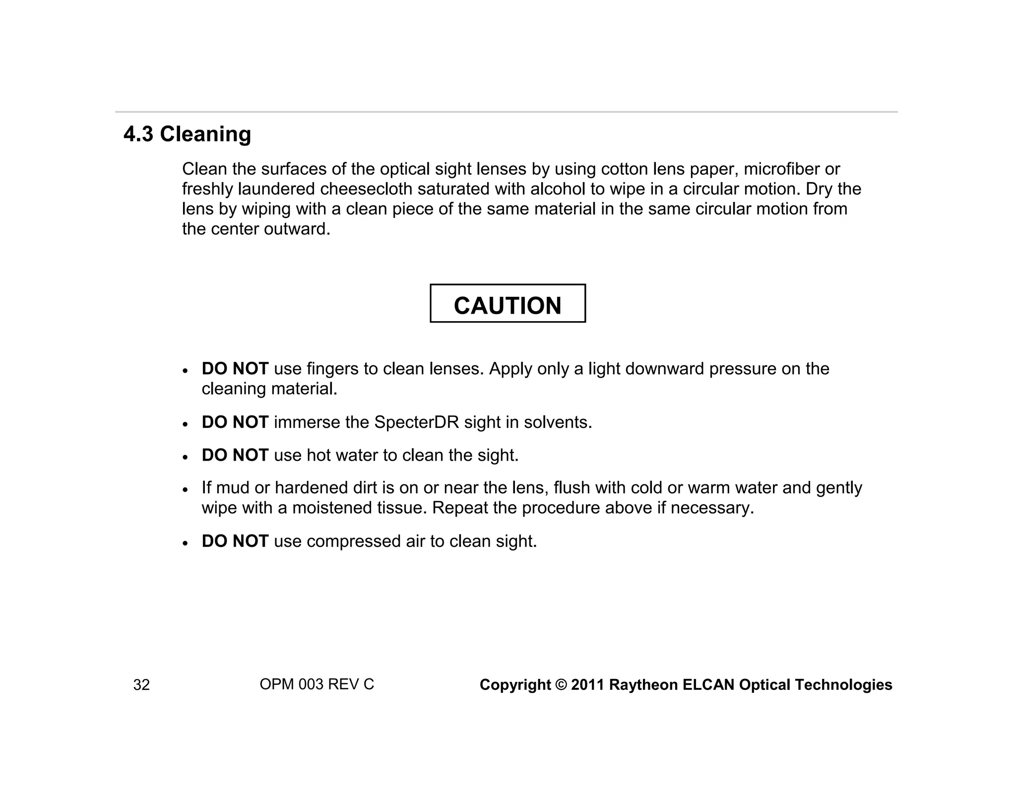 Instruction Manual | Elcan Specter DR 1-4x32 Riflescope | Optics Trade ...