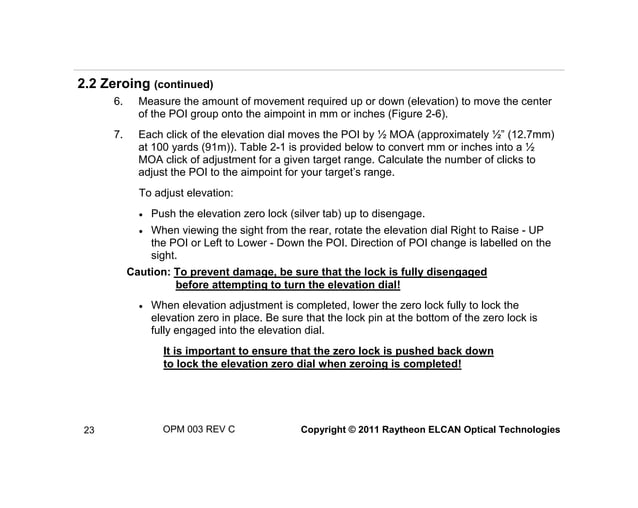 Instruction Manual | Elcan Specter DR 1-4x32 Riflescope | Optics Trade ...
