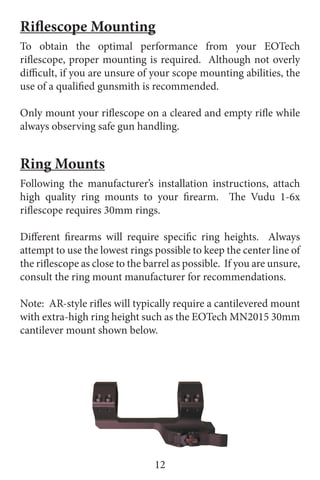 Instruction Manual | EO Tech 1-6x24 | Optics Trade | PDF