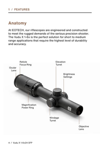 Instruction Manual | EOTech Vudu X 1-6x24 | Optics Trade | PDF