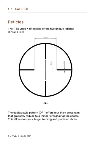 Instruction Manual | EOTech Vudu X 1-6x24 | Optics Trade | PDF
