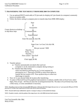 Instruction manual for dhr v2.2 | PDF