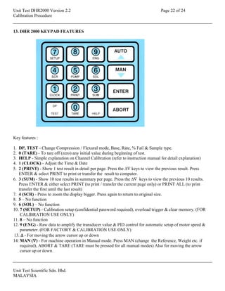 Instruction manual for dhr v2.2 | PDF