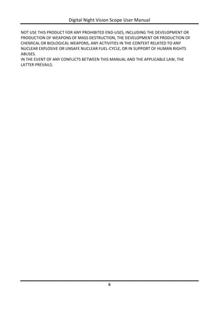 Instruction Manual | Hikmicro Cheetah DNV Riflescopes | Optics Trade | PDF