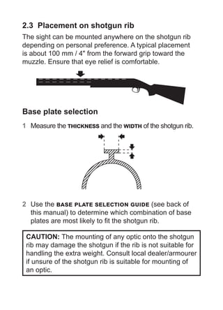 Instruction manual | Aimpoint Micro S-1 | Optics Trade | PDF | Arms ...