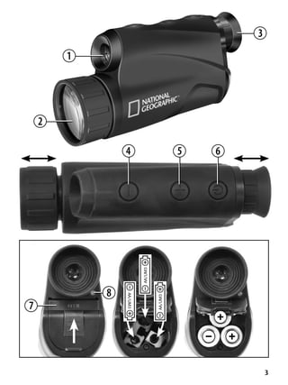Instruction manual | National Geographic 3x25 Night Vision | Optics ...