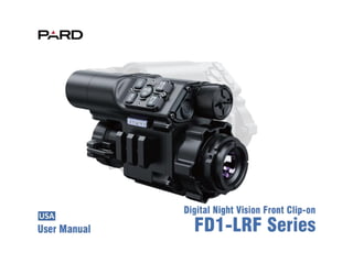 Instruction Manual | Pard FD1 Digital NV Front Attachment | Optics ...