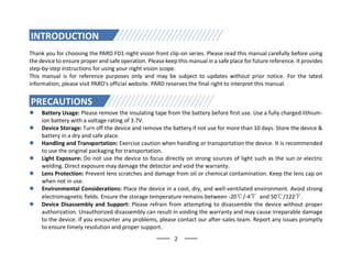 Instruction Manual | Pard FD1 Digital NV Front Attachment | Optics ...