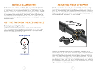 Instruction manual Primary Arms SLX6 1-6x24 SFP GEN III ACSS Predator | PDF