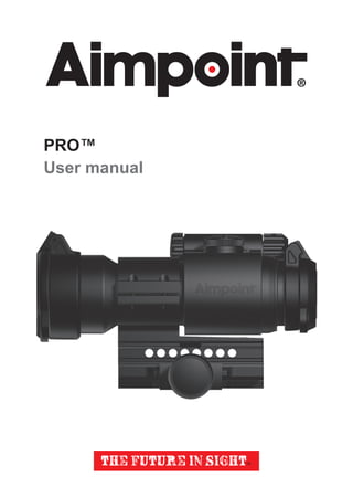 Instruction manual | Aimpoint PRO | Optics Trade | PDF | Arms ...