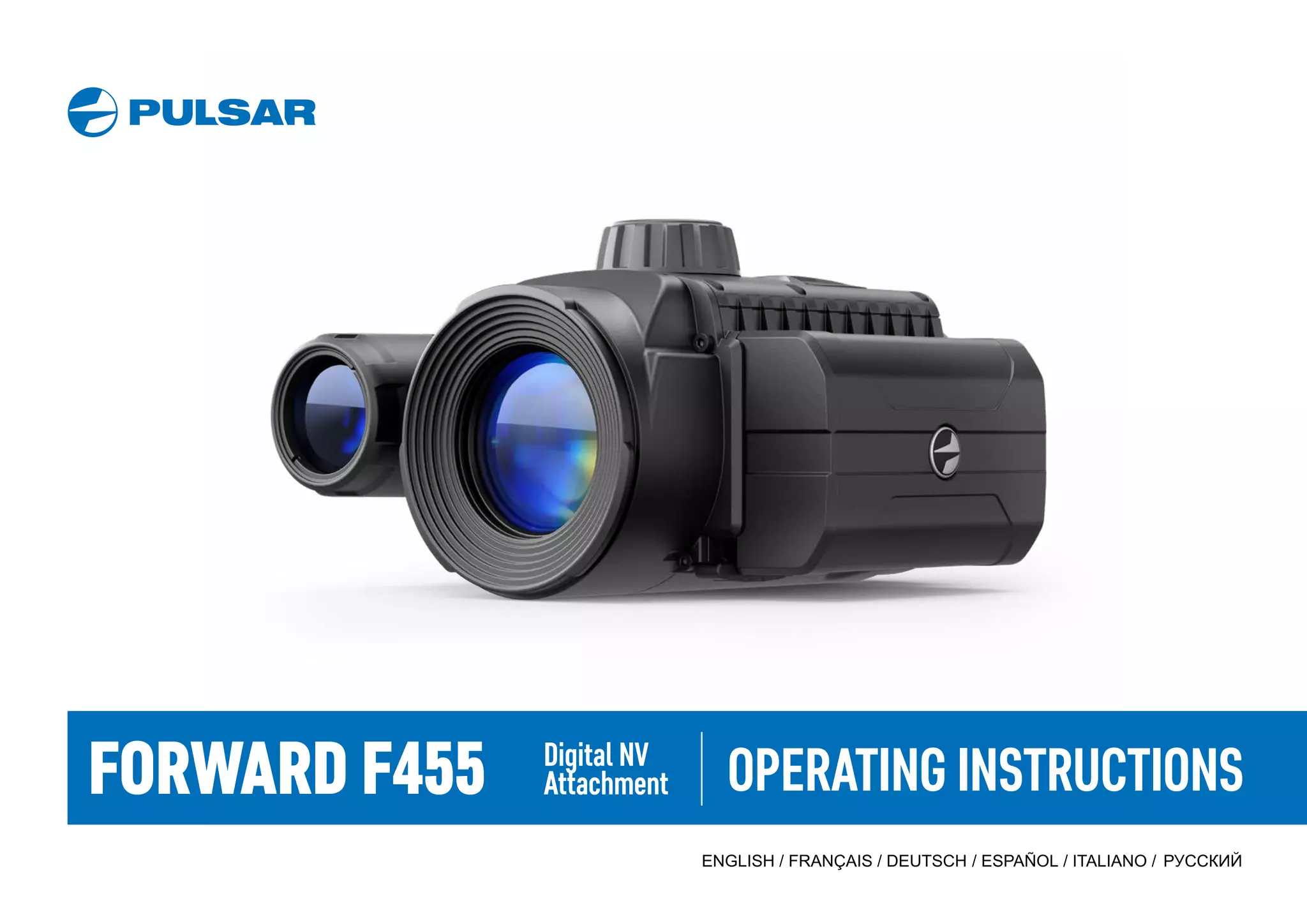 Instruction Manual Pulsar Forward F455 Digital Night Vision Attachment ...