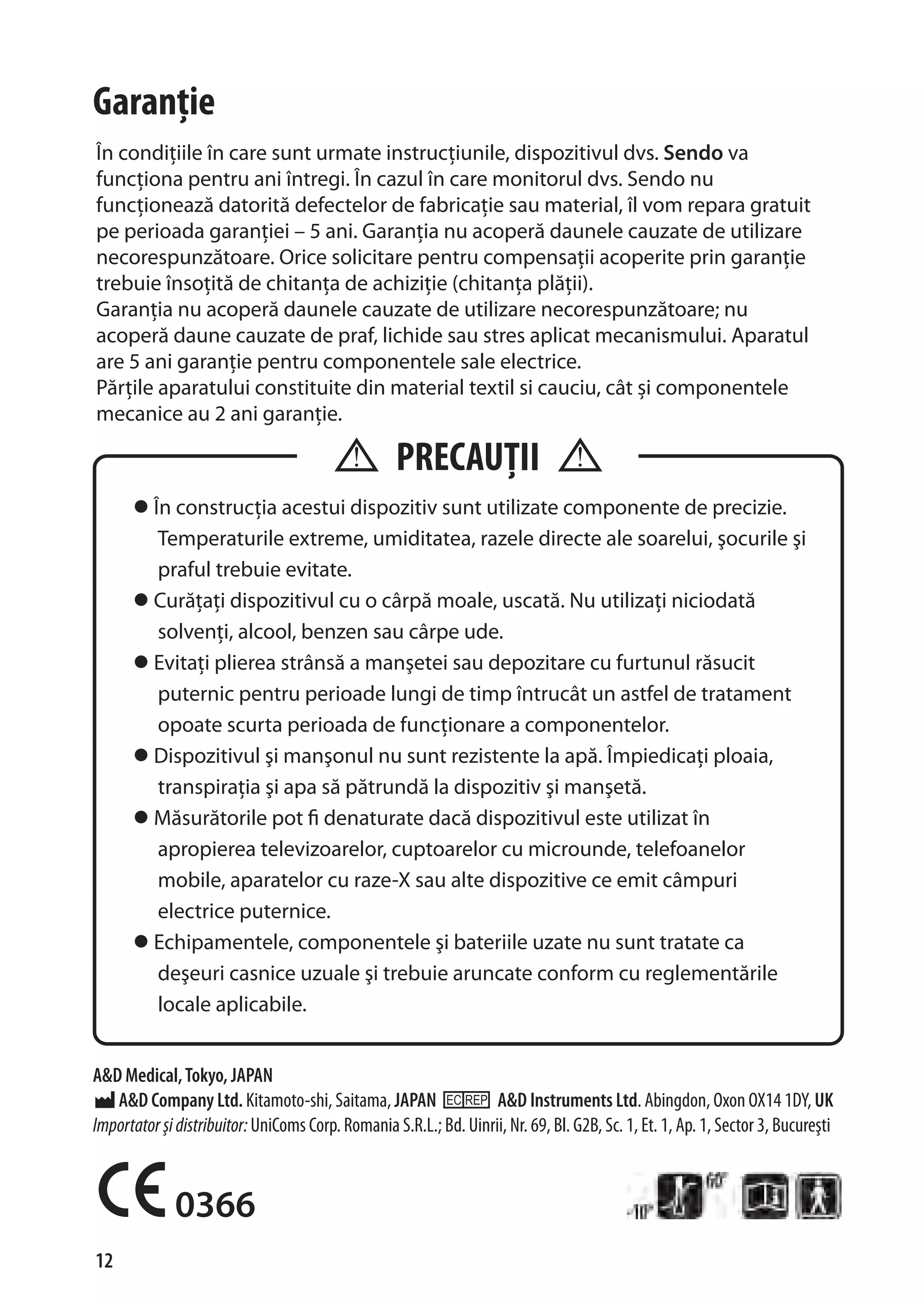 Instruction manual sendo_smart_romanian | PDF
