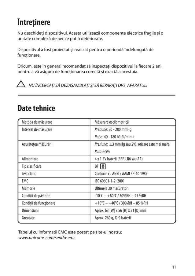 Instruction manual sendo_smart_romanian | PDF