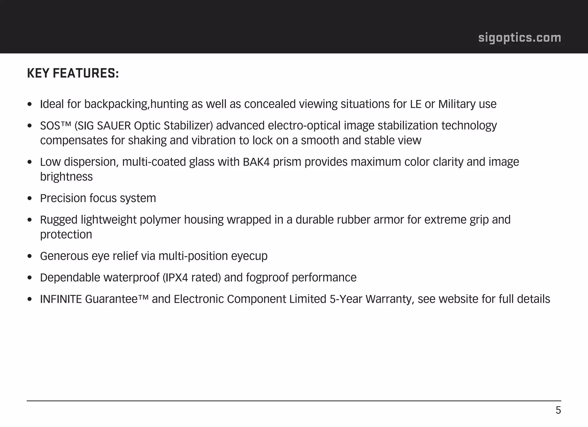 Instruction Manual | Sig Sauer Oscar3 Spotting Scope | Optics Trade | PPT