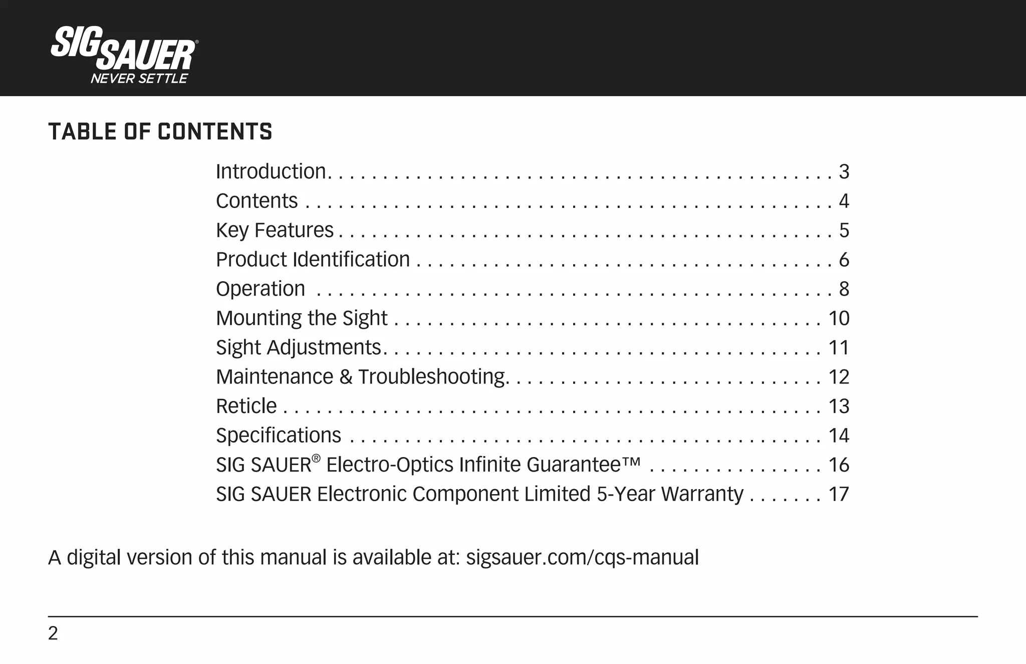 Instruction Manual | Sig Sauer Romeo8H/8T 1x38 | Optics Trade | PDF