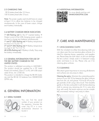 Instruction Manual | Swarovski tM 35 | Optics Trade | PDF