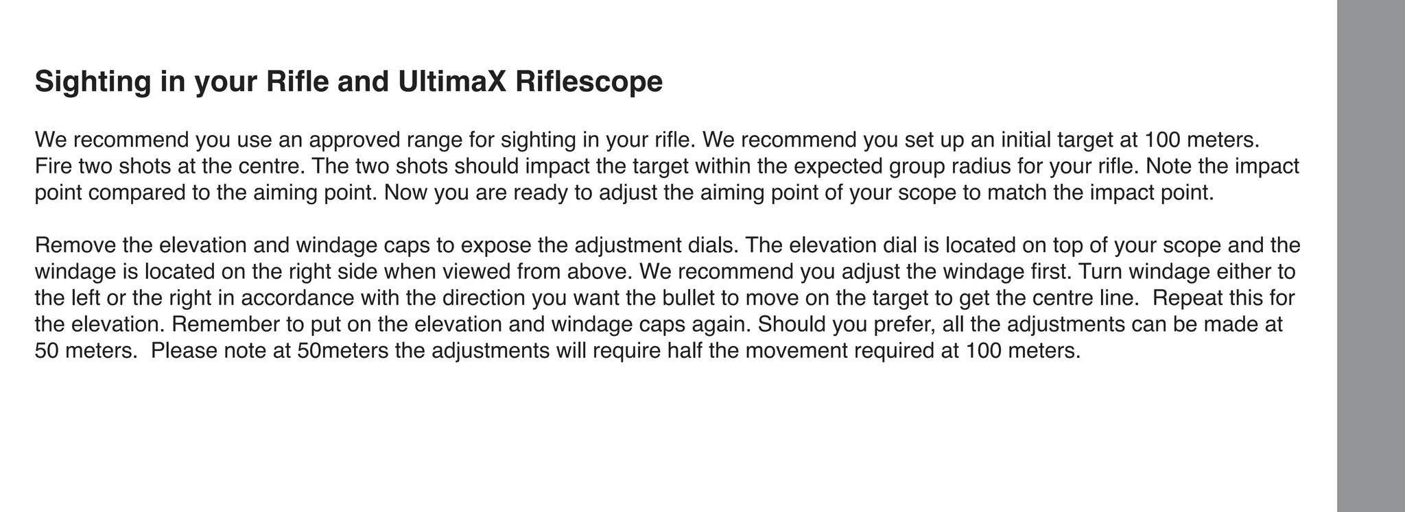 Instruction manual | Nikko Stirling Ultimax | Optics Trade | PDF