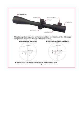 Instruction Manual | Vector Optics Sentinel Rifle Scopes | Optics Trade ...