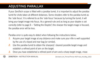 Instruction Manual | ZeroTech Thrive HD Riflescopes |Optics Trade | PPT