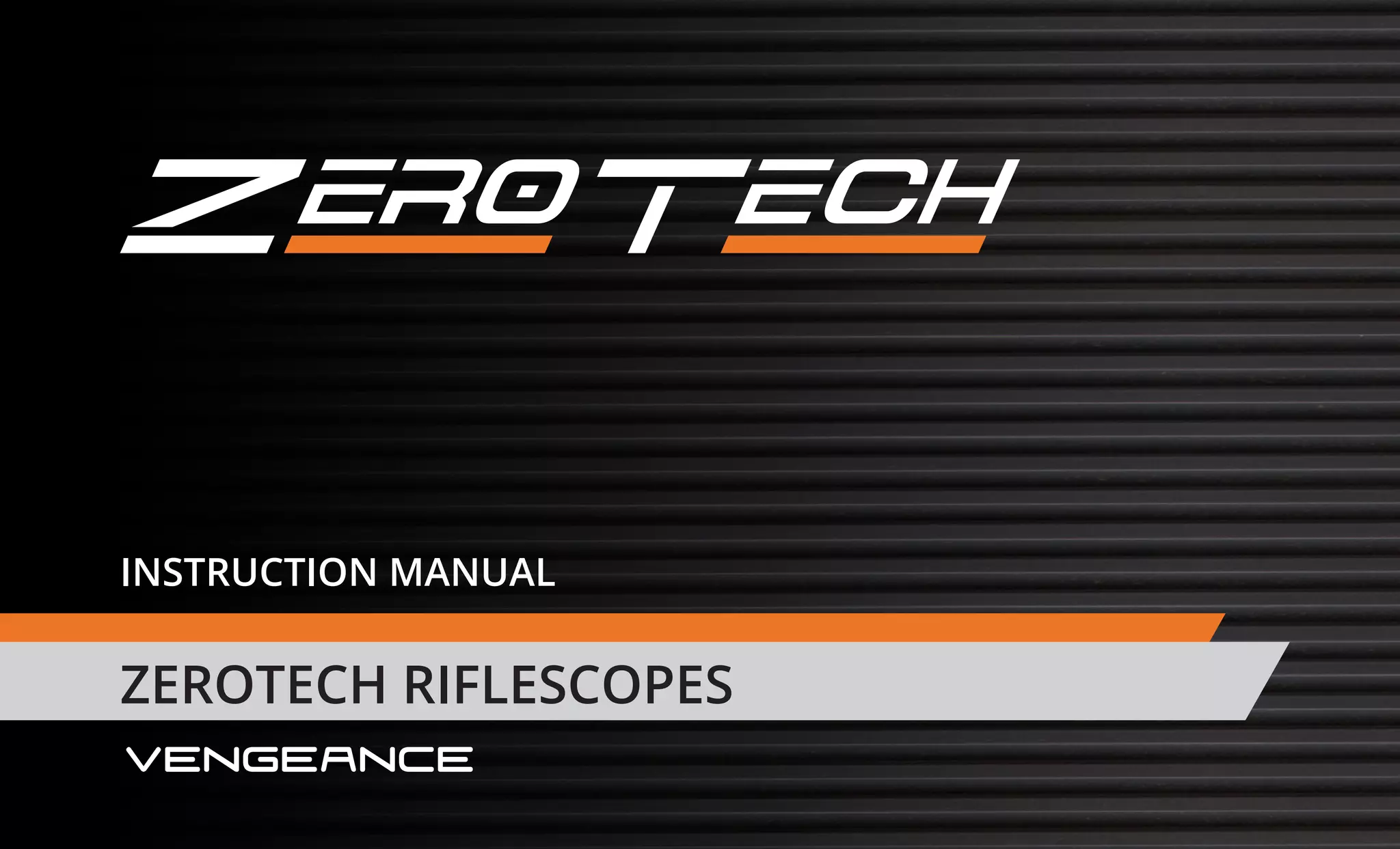 Instruction Manual | ZeroTech Vengeance Riflescopes | Optics Trade | PDF