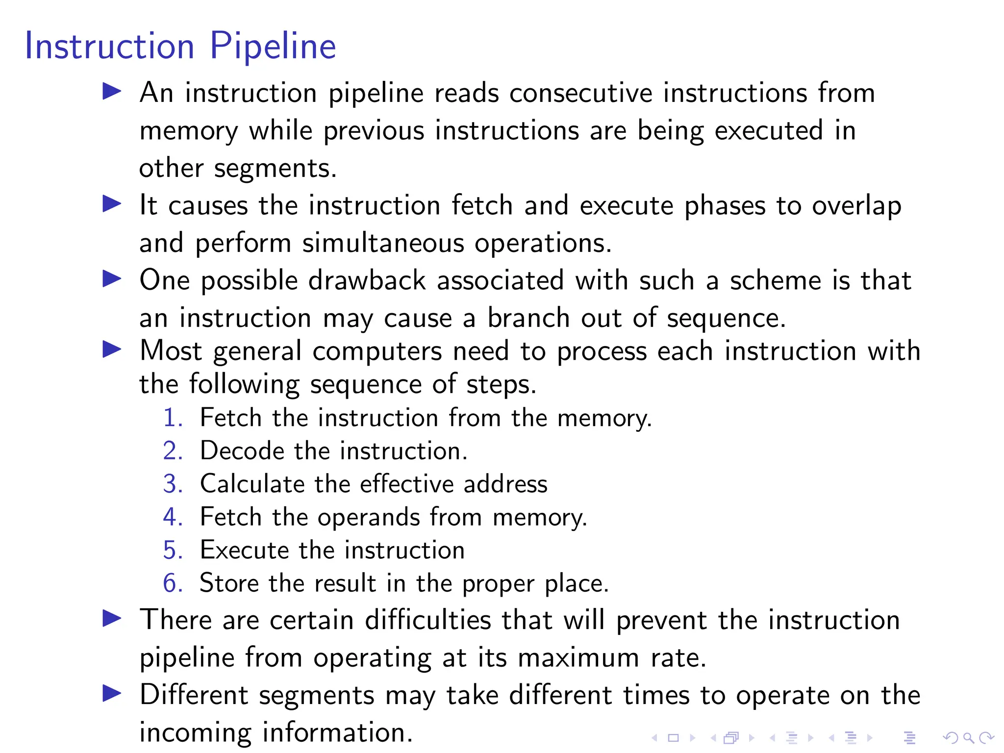 Instruction Pipeline In Computer Architecture And Organizationpdf Programming Languages