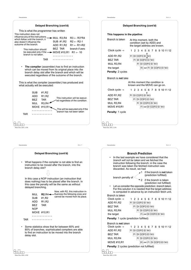 Instruction pipelining (ii) | PDF