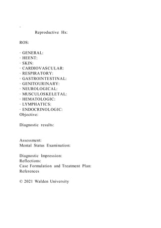 Instruction Please add three referenceAssignment Assessing, Di | DOCX