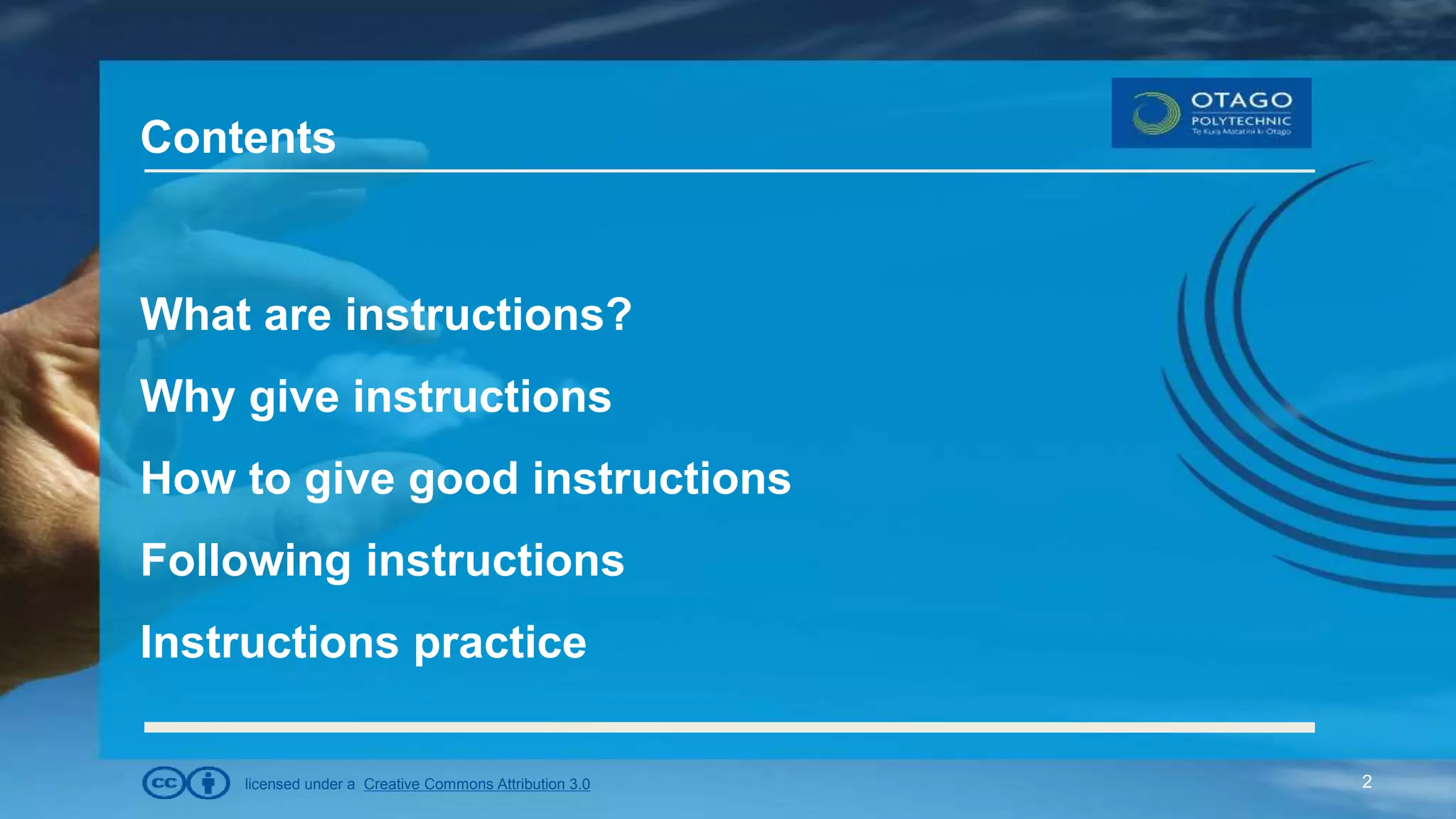 Giving and Receiving Instructions Powerpoint Presentation | PPTX