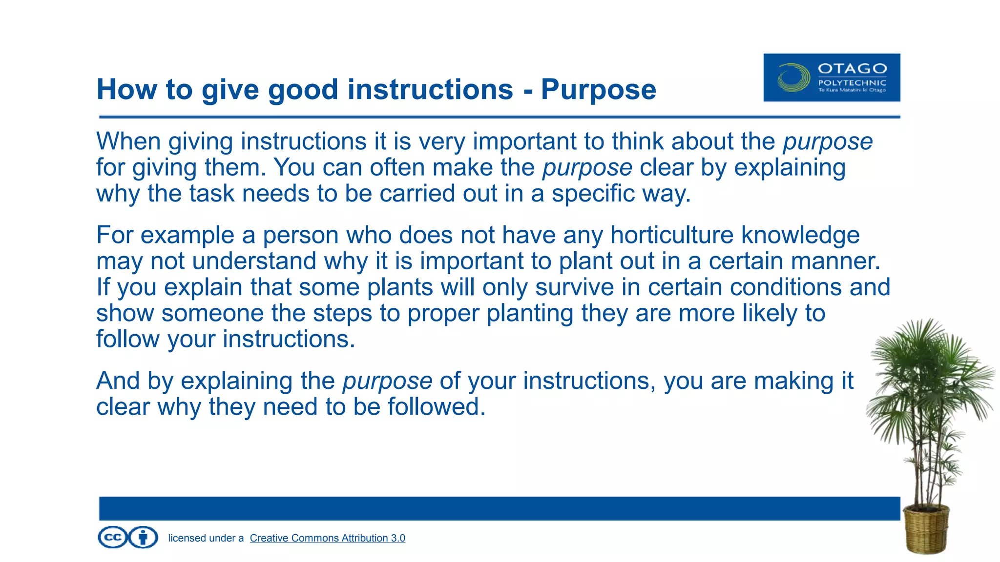 Giving and Receiving Instructions Powerpoint Presentation | PPTX