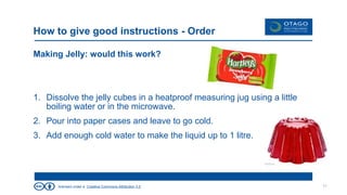 Giving and Receiving Instructions Powerpoint Presentation | PPTX