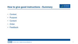 Giving and Receiving Instructions Powerpoint Presentation | PPTX