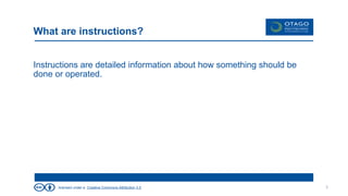 Giving and Receiving Instructions Powerpoint Presentation | PPTX