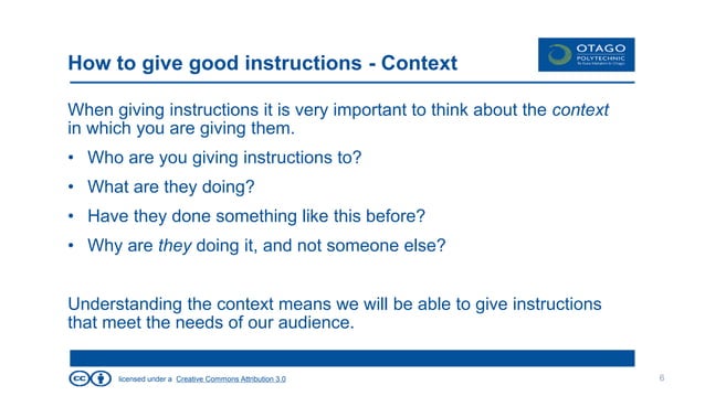 Giving and Receiving Instructions Powerpoint Presentation | PPTX