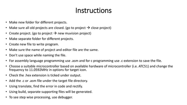 keil project information to form project | PPTX