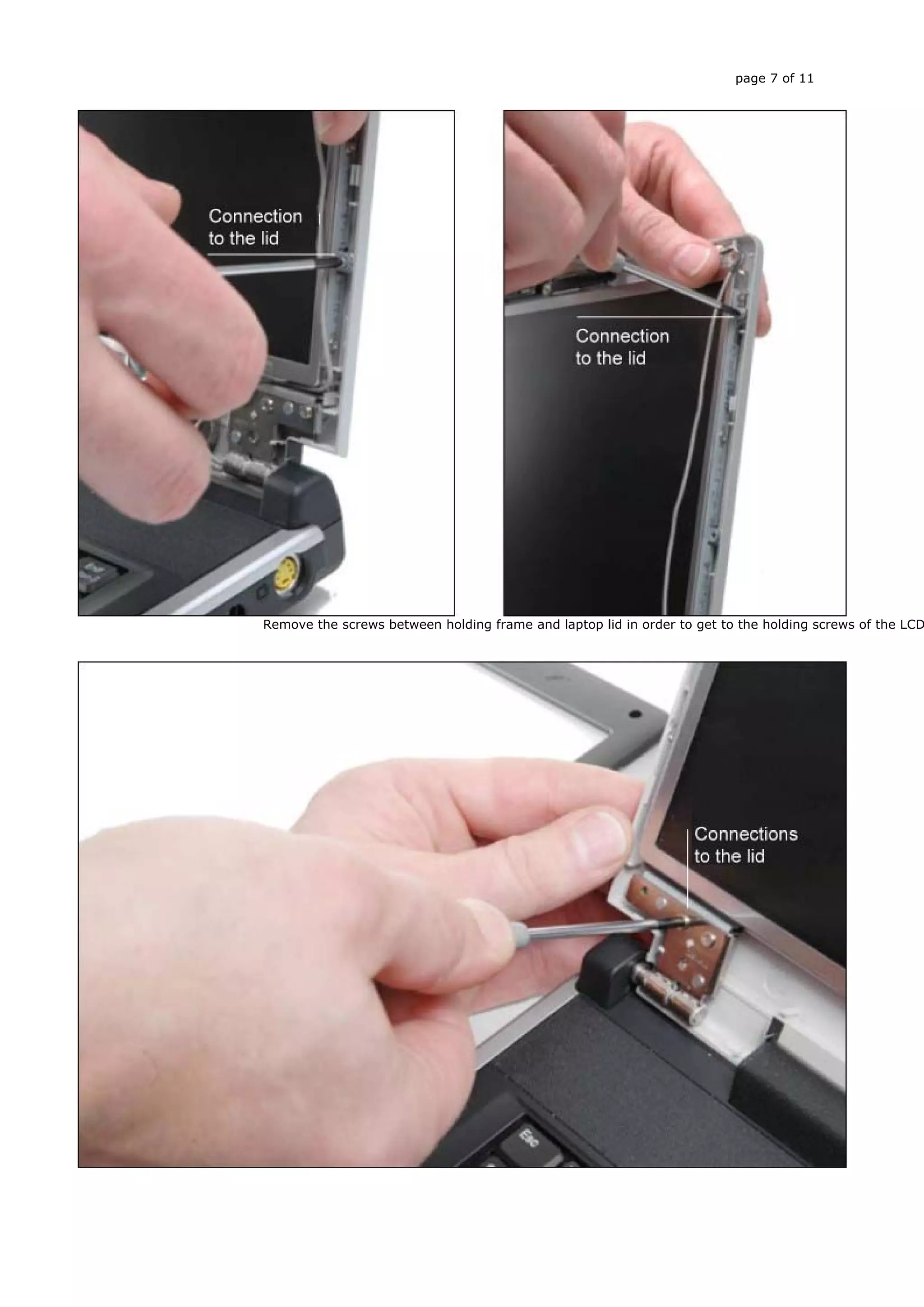 Instructions replacing-lcd-display | PDF