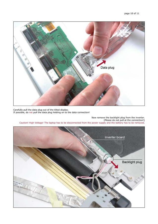 Instructions replacing-lcd-display | PDF