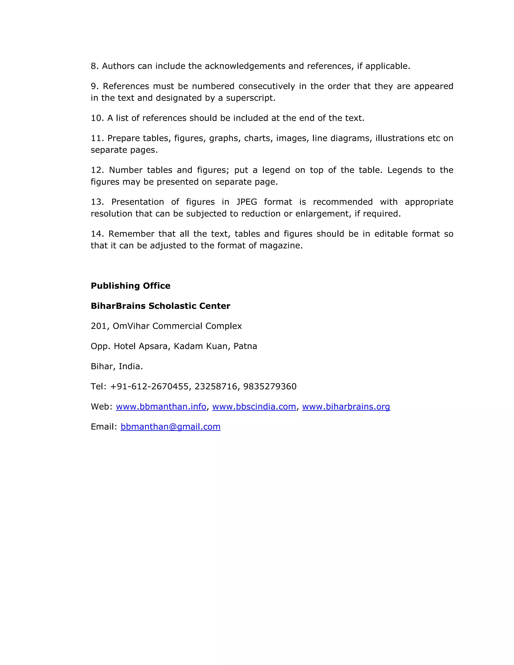 Instructions To Authors | PDF