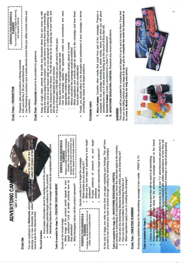 Media GCSE Assignment 3: Instructions | PDF