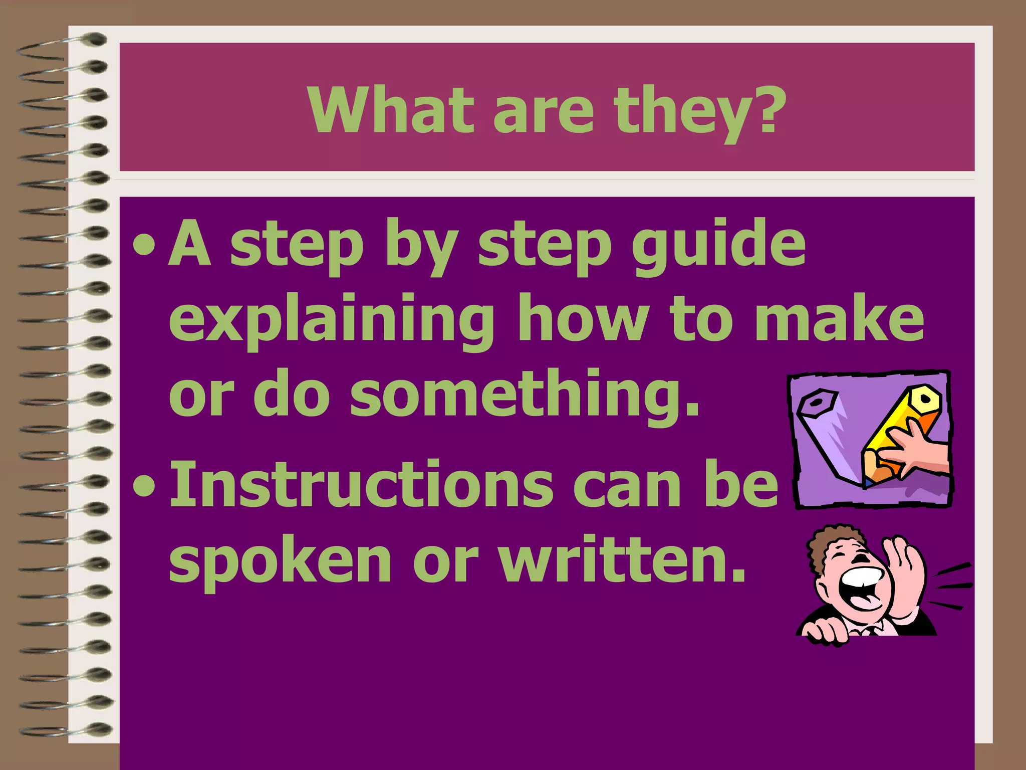 Instructions | PPT