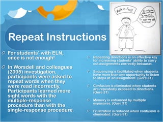 Ensuring Students Understand Instructions | PPTX