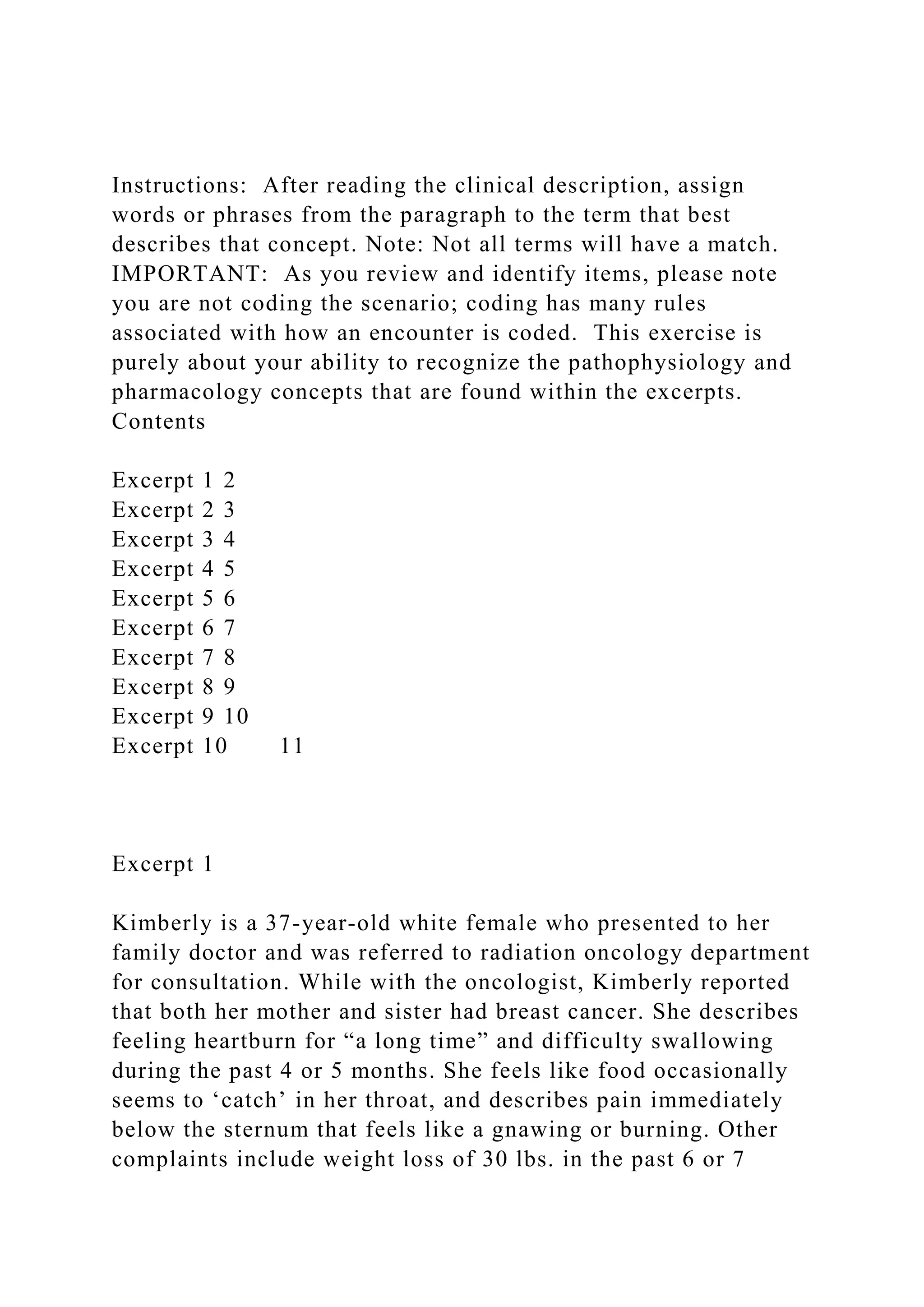 Instructions After reading the clinical description, assign word.docx