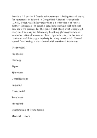 Instructions After reading the clinical description, assign word.docx