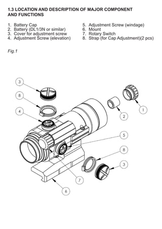 Instructions AIMPOINT Carbine Optic | Optics Trade | PDF