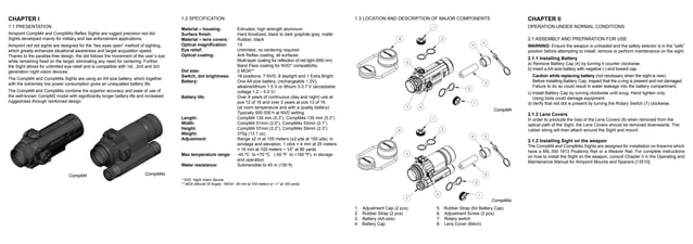 Instructions AIMPOINT CompM4, CompM4s | Optics Trade | PDF | Arms ...