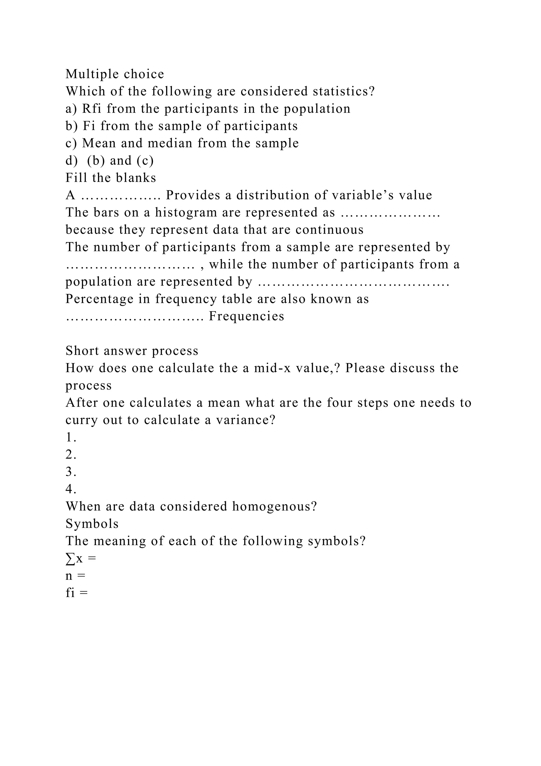 InstructionsAll the tasks calculations on this assignment must .docx