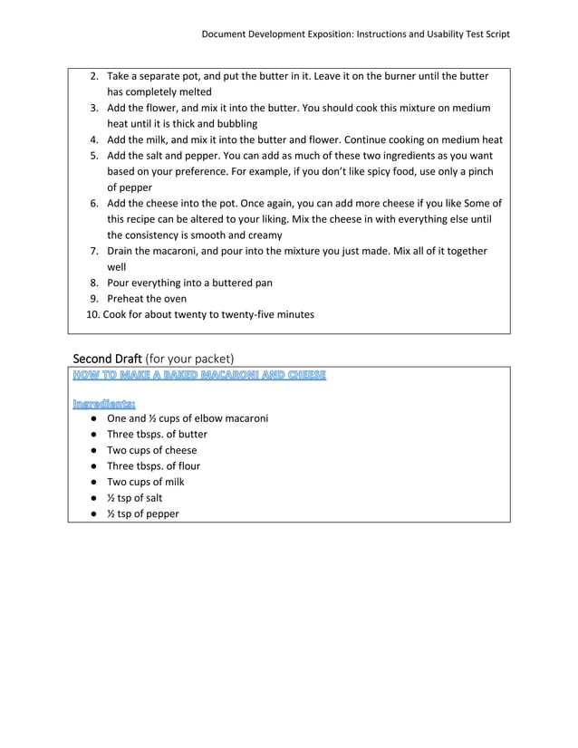 Instructions and usability test script - trim rizvanolli | PDF ...