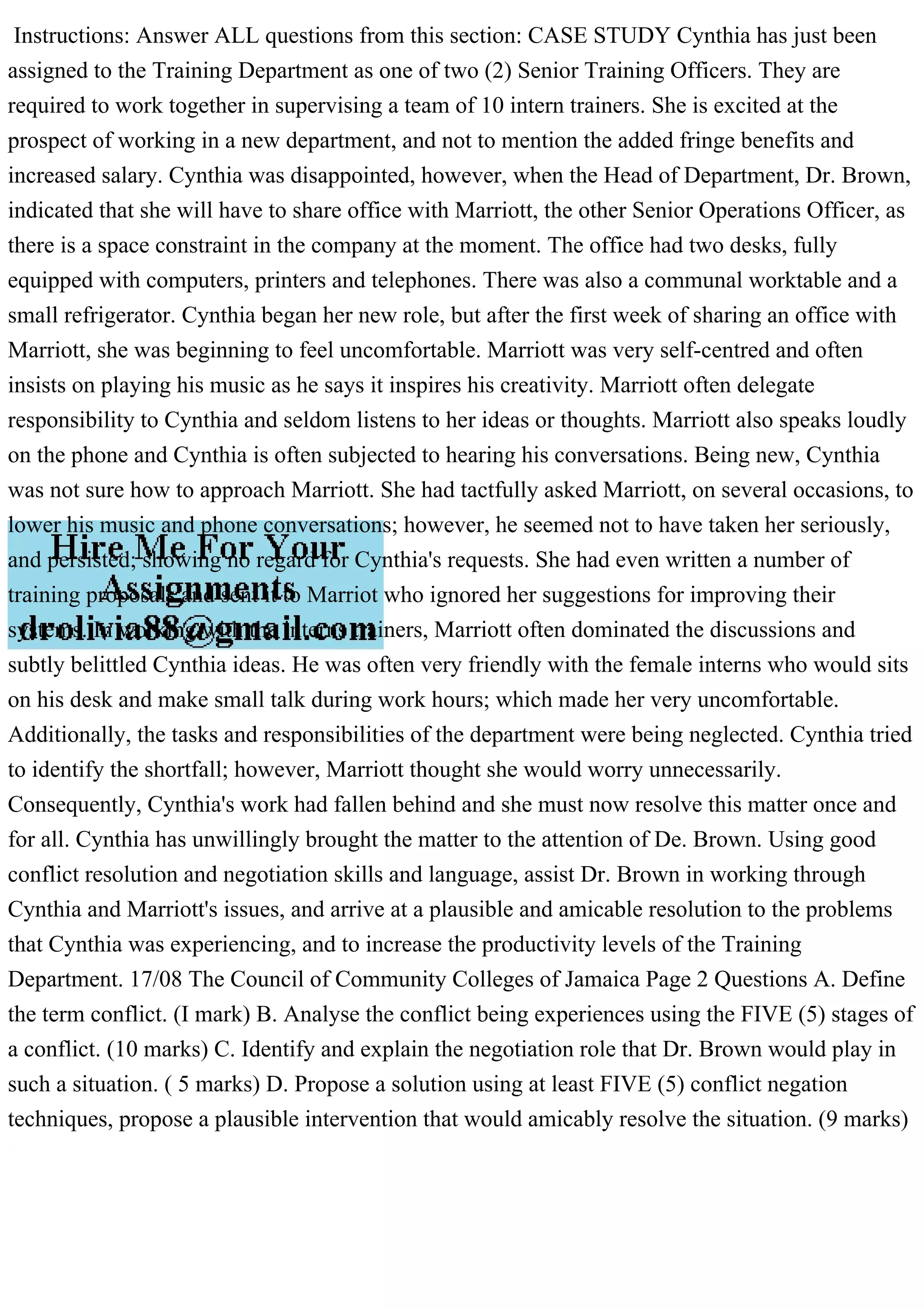 Instructions Answer ALL questions from this section CASE STUDY Cynt.pdf