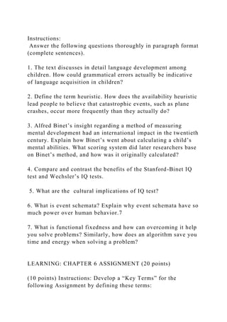 Instructions Answer the following questions thoroughly in paragra.docx