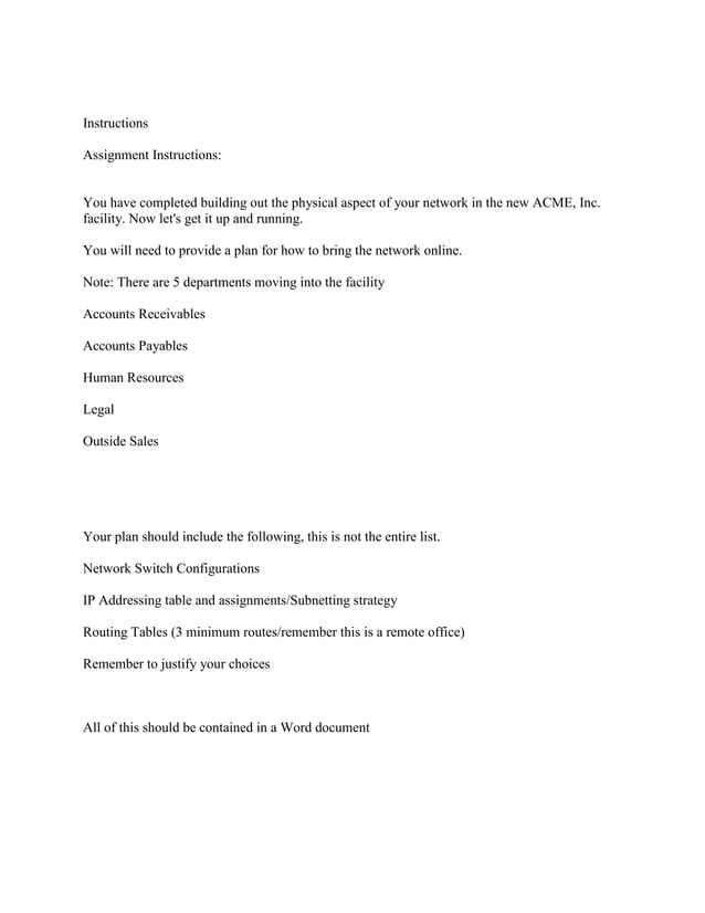 InstructionsAssignment Instructions-You have completed building out th.docx